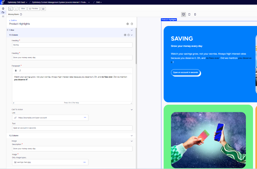 Content Management (CMS) - Optimizely