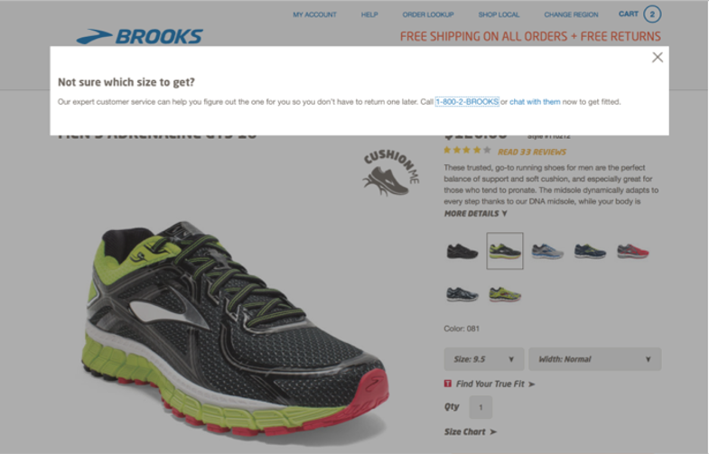 Brooks Running sees 80% decrease in return rate - Optimizely